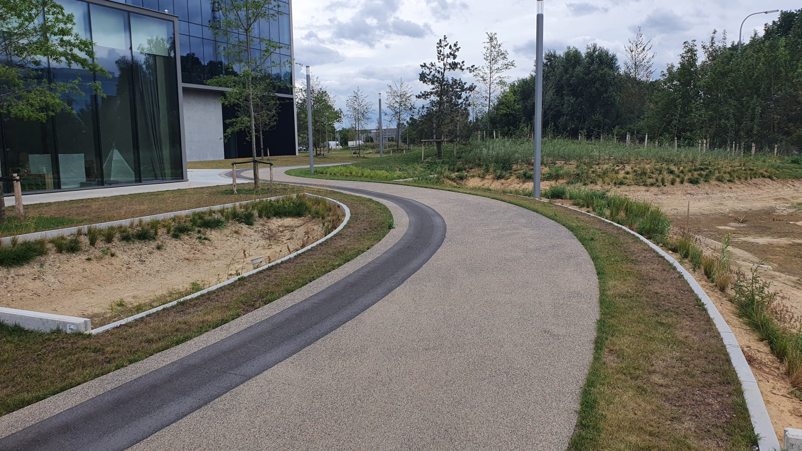 Aanleg parking in grindgazon met TerraCottem Turf | Terracottem